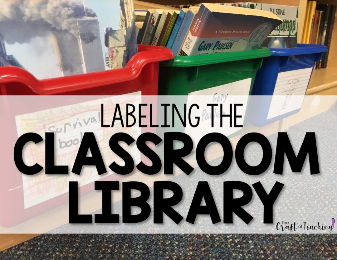 Labeling the Library: A First Day Activity - The Craft Of Teaching