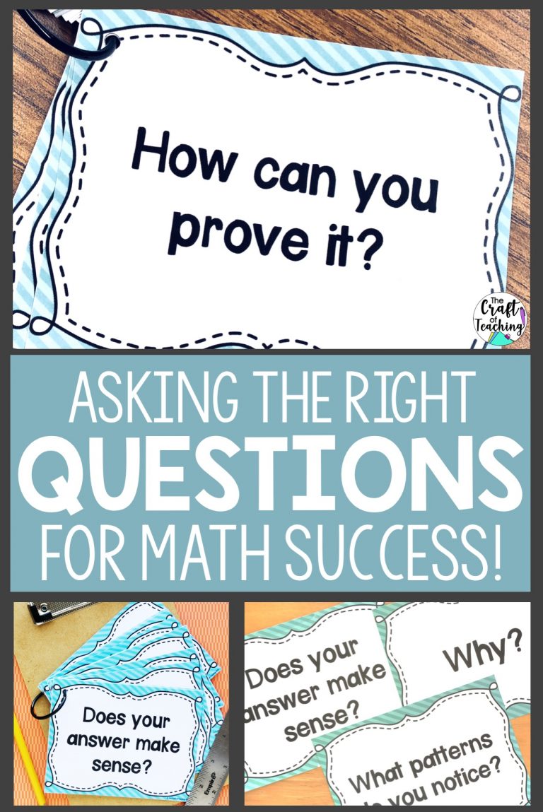 Asking Questions for Mathematical Thinking - The Craft Of Teaching