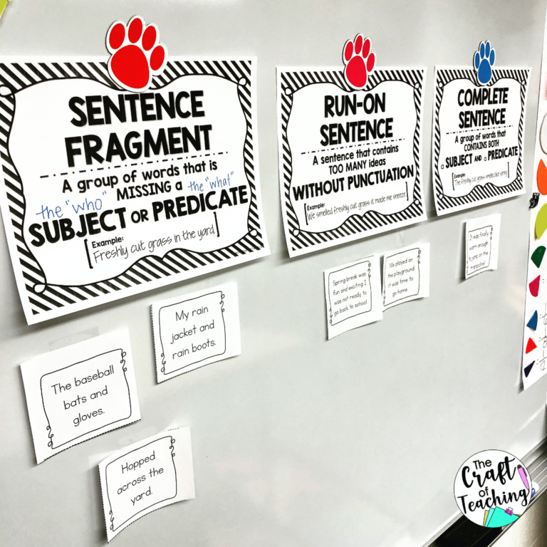 How to Use Sentence Sorts to Improve Writing Skills - The Craft Of Teaching