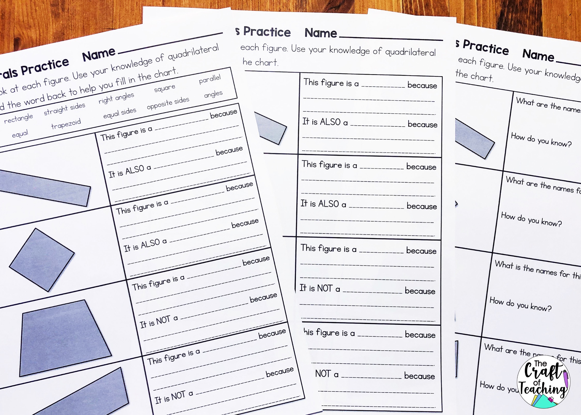 Identifying Attributes of Quadrilaterals in Upper Elementary - The ...