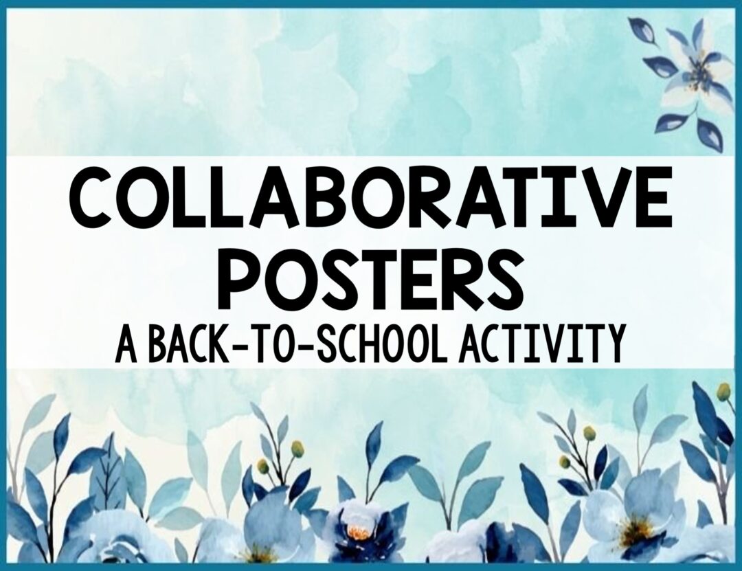 A Fantastic First Day of School Activity: Collaborative Poster - The ...