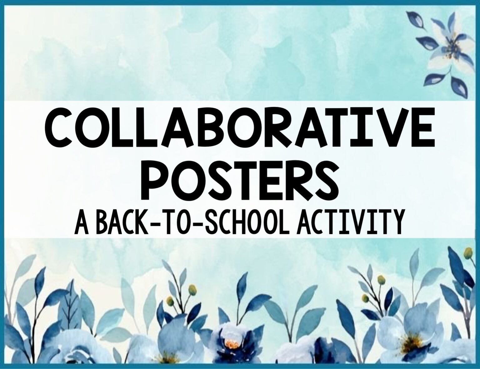 A Fantastic First Day of School Activity: Collaborative Poster - The ...