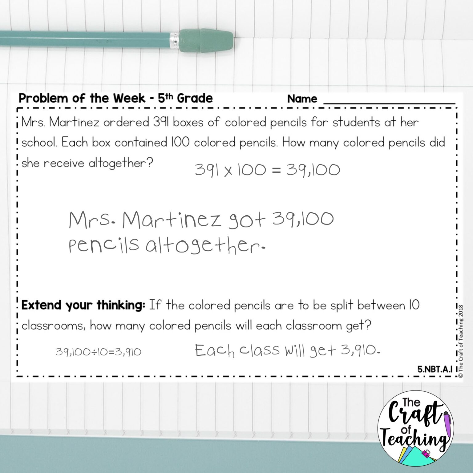 4 Easy and Fun Math Warm-Ups to Improve Number Sense - The Craft Of ...