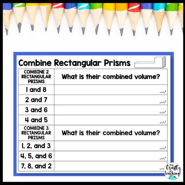 Fun and Easy Activities for Practicing Volume - The Craft Of Teaching