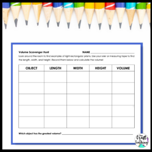 Fun and Easy Activities for Practicing Volume - The Craft Of Teaching