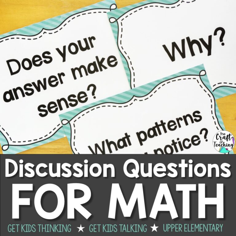 Asking Questions for Mathematical Thinking - The Craft Of Teaching
